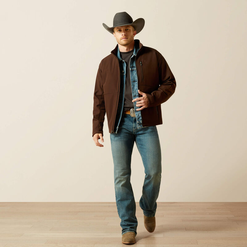 Ariat® Men's Logo Softshell Jacket-Brown – CWesternwear