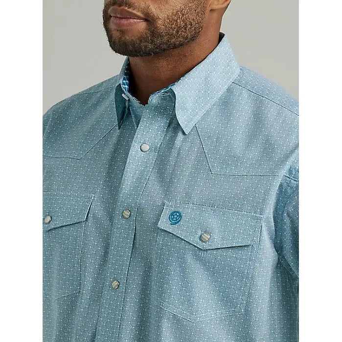 Wrangler® George Strait™ Troubadour Long Sleeve Western Snap Shirt in ...