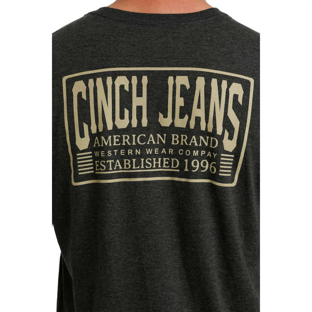 Men's Cinch Logo T-Shirt - Charcoal – CWesternwear