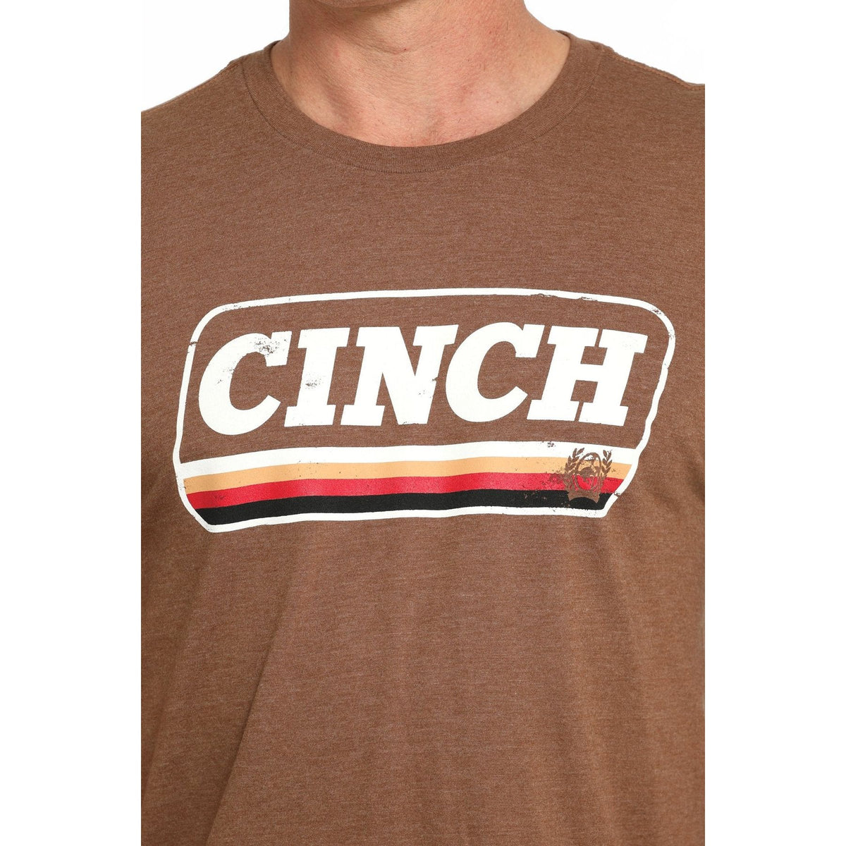 MEN'S CINCH LOGO TEE - BROWN – CWesternwear